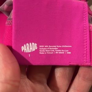 Parade | Intimates & Sleepwear | Size 32 Dd Neon Pink Gingham Luxe Mesh ...